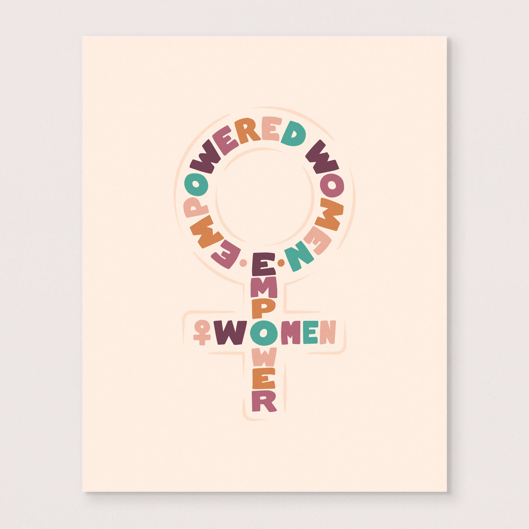 Empowered Women Female Symbol 8x10 Wall Art – organizedlifedesign